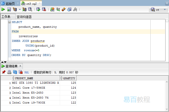 Oracle FETCH operator Oracle FETCH operator